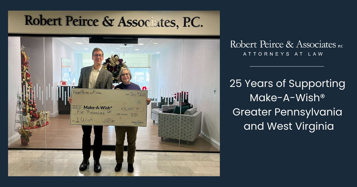Robert Peirce & Associates Donates to Make-A-Wish® for 25th Consecutive ...